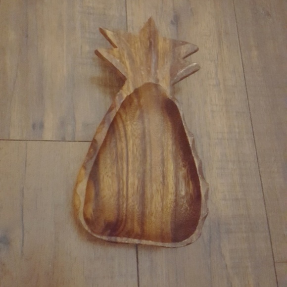 Vintage | Accents | Vintage Monkey Pod Pineapple Tray | Poshmark